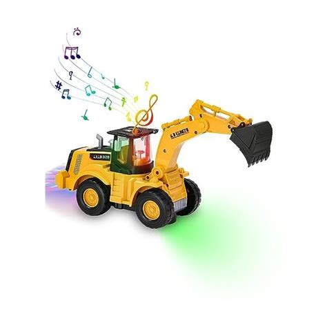 Zawaer Pelle Jouet Pelleteuse Enfant Avec Lumières Et Musique Eng