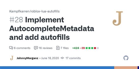 implement autocompletemetadata and add autofills by johnnymorganz