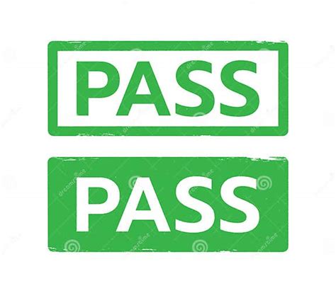 Pass Stamp Vector Stock Vector Illustration Of Warranty Emblem