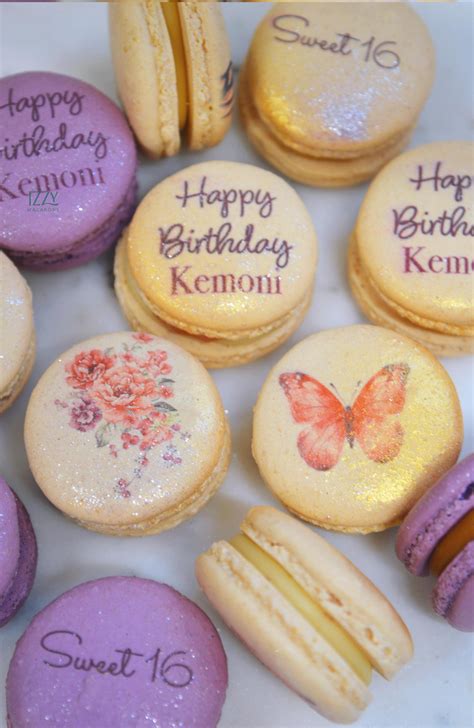 Sweet 16 Pink Birthday Macarons Happy Birthday Ts Choose Macarons