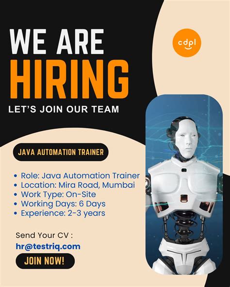 we are hiring java automation trainer role java automation… cinute