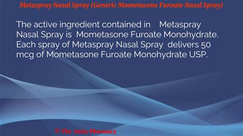 PPT Metaspray Nasal Spray Generic Mometasone Furoate Nasal Spray