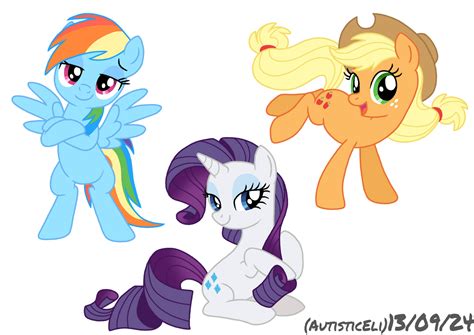Mlp Mane 6 22 Vector 3 By Autisticeli On Deviantart