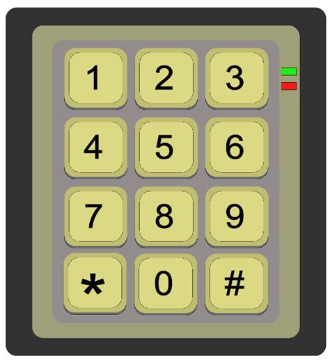 Keypad Vector Clip Art Public Domain Vectors