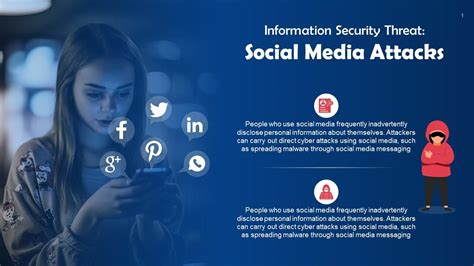 Social Media Attacks As An Information Security Threat Training Ppt Ppt