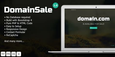 Domainsale Landing Website Php Script By Endober Codester