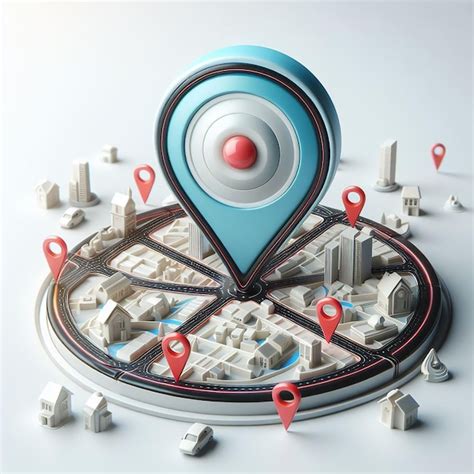 Premium Photo 3d Gps Navigator Pin