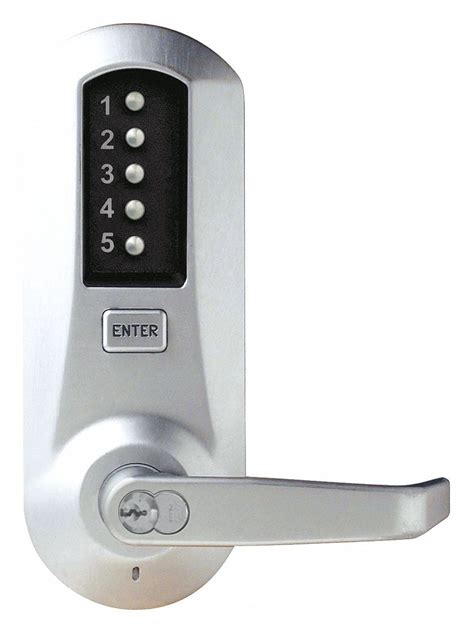 SIMPLEX ADA Compliant Chrome Mechanical Push Button Lockset NG