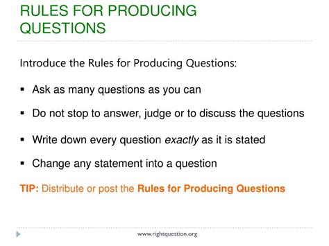 Ppt Introducing The Question Formulation Technique™ Qft™ Powerpoint Presentation Id3555288