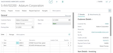 Sales Features In Microsoft Dynamics 365 Business Central