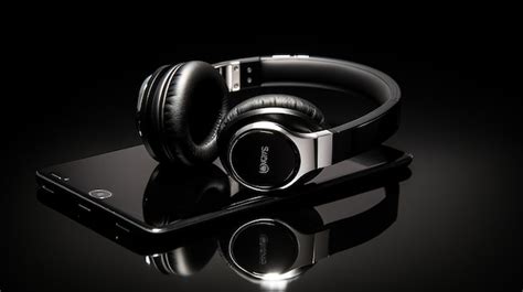 Premium Photo Stunning Product Focus Electronics On A Black Background For A Professional Look