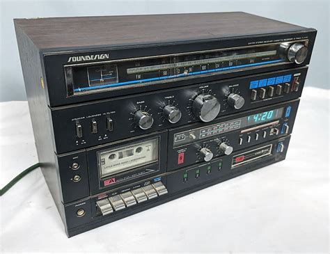 Vintage Soundesign Compact System Model 5958 Amfm Stereo Reverb