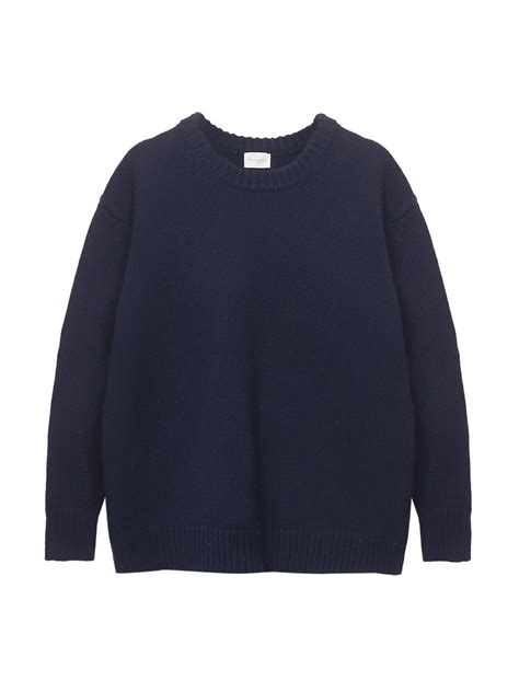 The Oversized Knit In Navy Collagerie