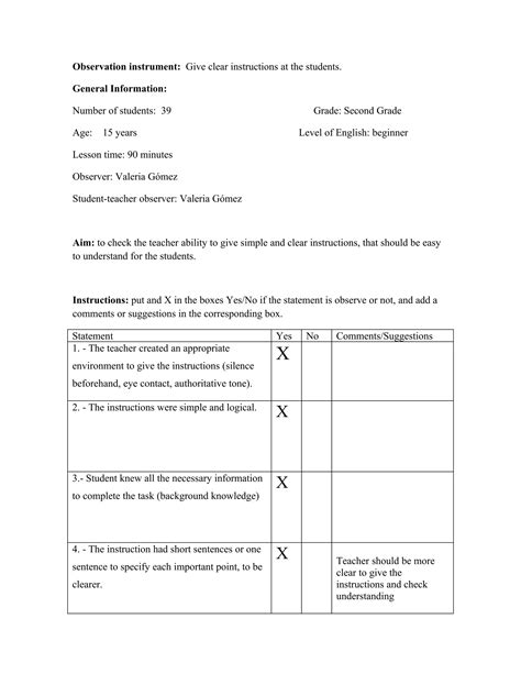 Observation Instrument Doc