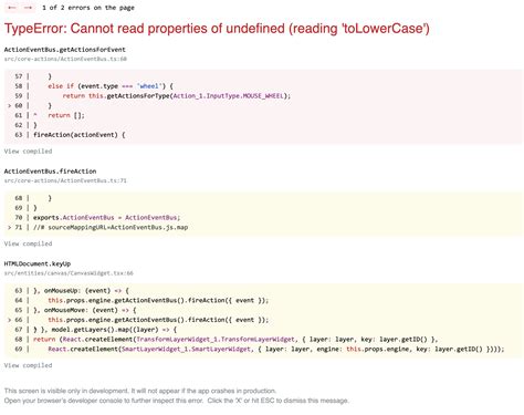 Cannot Read Property Tolowercase Of Undefined Canvaswidgettsx66 · Issue 678 · Projectstorm