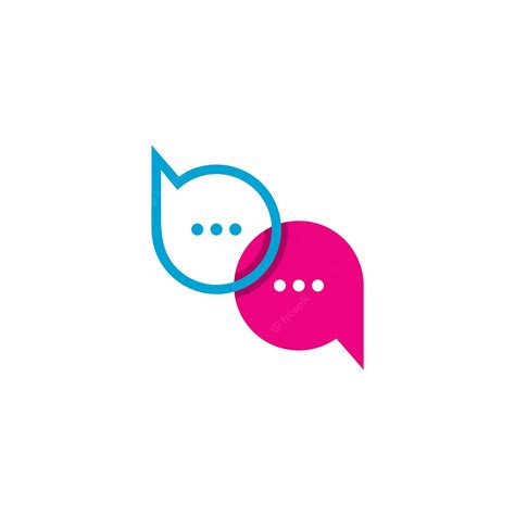 Premium Vector | Speech bubble vector logo design business concept