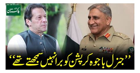 جنرل باجوہ کرپشن کو برا نہیں سمجھتے تھے