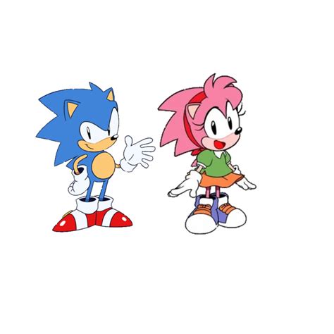 Sonic And Amy From Sonic Mania Adventures By Mrmuhammad11200 On Deviantart