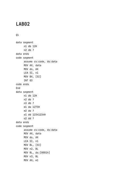 Mfp Codes Download Free Pdf Assembly Language String Computer