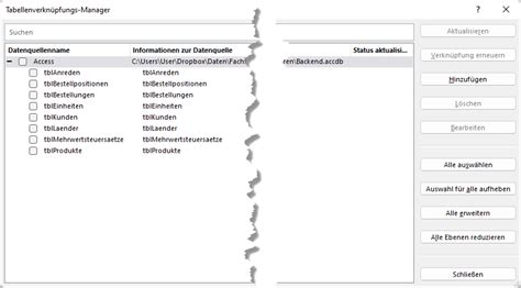 Tabellen Basics Verkn Pfung Aktualisieren Access Basics