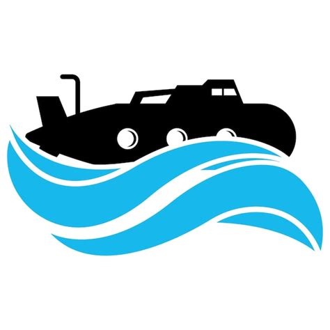 U Boot Symbol Logo Vektor Illustrationsdesign Premium Vektor