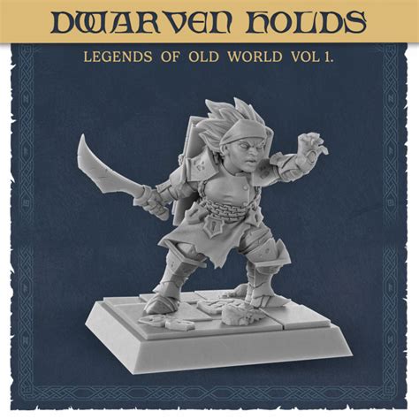 3d Printable Rpg Character Dwarf Female Warlock Dwarven Holds By
