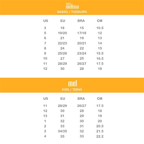 Size Chart The Playground Store Ph