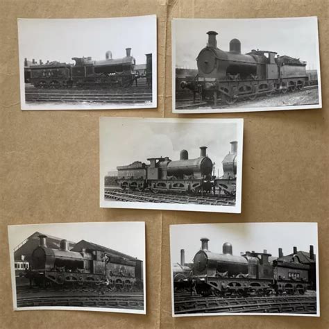 5 Photographs Lner Ex Gcr Class J12 Locomotives Nos 6437 Onwards £4