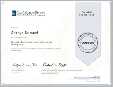 Leadership Emotionalintelligence Inspiration Coursera Shreya Kumari