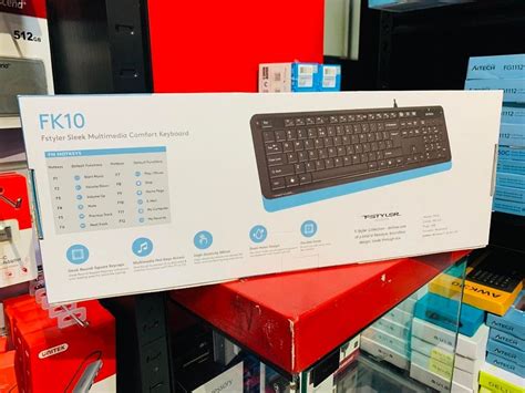 A4tech Fstyler Fk10 Keyboard Usb Blue Computers And Tech Parts