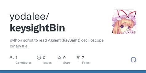 Github Yodaleekeysightbin Python Script To Read Agilent Keysight Oscilloscope Binary File