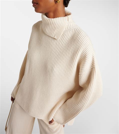Wool Cashmere And Silk Turtleneck Sweater In White Joseph Mytheresa
