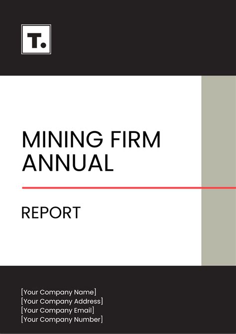 Free Mining Firm Annual Report Template To Edit Online