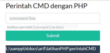 Membuat Perintah Command Prompt Windows Dengan PHP Kursus Website Terbaik