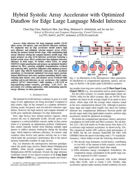 Hybrid Systolic Array Accelerator With Optimized Dataflow For Edge
