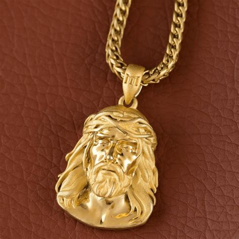 Jesus Piece Necklace 18k Gold Plated Jesus Pendant Marcozo