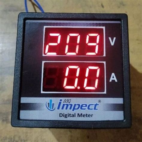 Three Phase Big Impect Double Display Meter Digital Meter Dimension 6 X 6 Inch Lxw At Rs 720