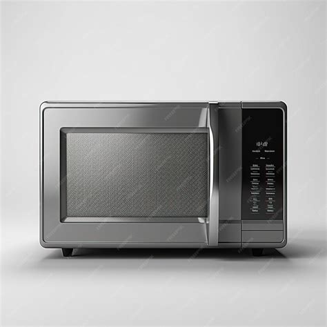 회색 색상 전자레인지 그라데이션 벡터 흰색 배경 Iso 프리미엄 벡터