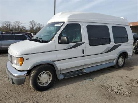 1998 Ford Econoline E150 Van Photos In Fort Wayne Repairable Salvage Car Auction On Tue