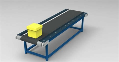 Simple Conveyor Belt Download Free 3d Model By Amjed Cad Crowd