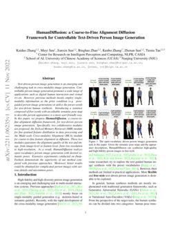 Humandiffusion A Coarse To Fine Alignment Diffusion Framework For