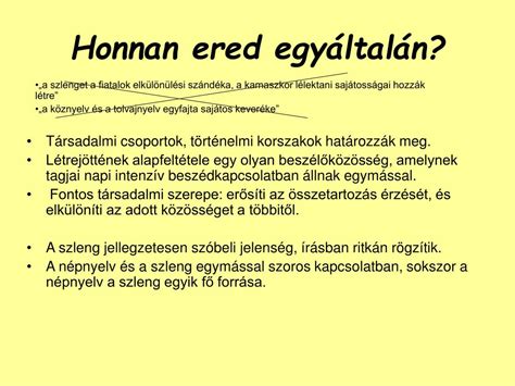 PPT Rövid betekintés a SZLENG világába PowerPoint Presentation free