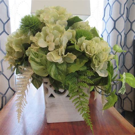 Hydrangea Planter Box Arrangement Etsy