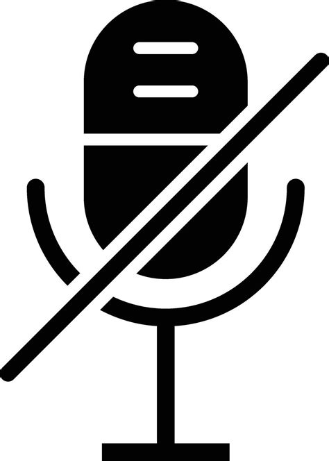 Microphone Disable Vector Icon Design Illustration 33248850 Vector Art At Vecteezy