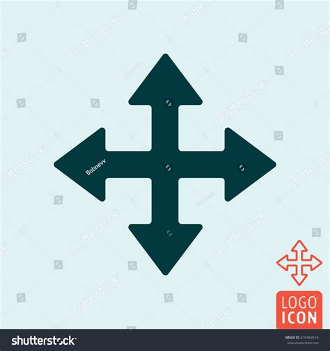 Cursor Icon Extend Resize Enlarge Cursor Stock Vector Royalty Free
