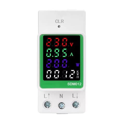 MONITEUR DE COMPTEUR de puissance électrique avec écran couleur AC 110