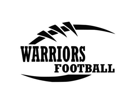 Warriors Football High School College Svg File Cutting Dxf Etsy