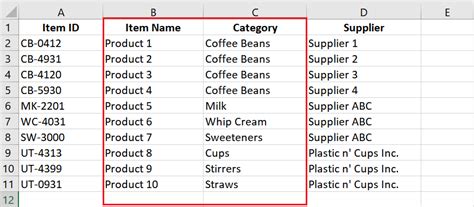 how to swap columns in excel