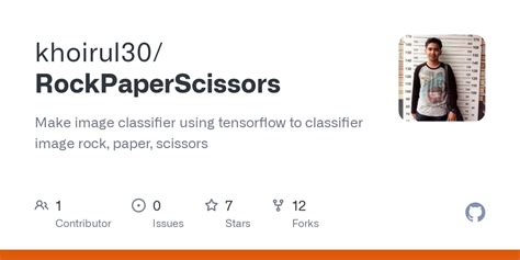 Github Khoirul30rockpaperscissors Make Image Classifier Using Tensorflow To Classifier Image