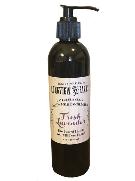 Fresh Lavender Goats Milk Body Lotion Longview Farms Goats Milk Soaps